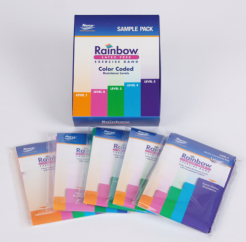 Pisces Healthcare Solutions. Rainbow Latex-Free Exercise Band Kits