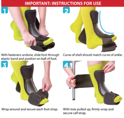 Pisces Healthcare Solutions. Dorsal Night Splint for Foot Drop ...