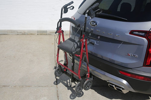 Pisces Healthcare Solutions. Steady Rollator & Wheelchair Carrier