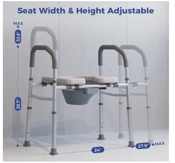 Pisces Healthcare Solutions. Adjustable 3:1 Commode
